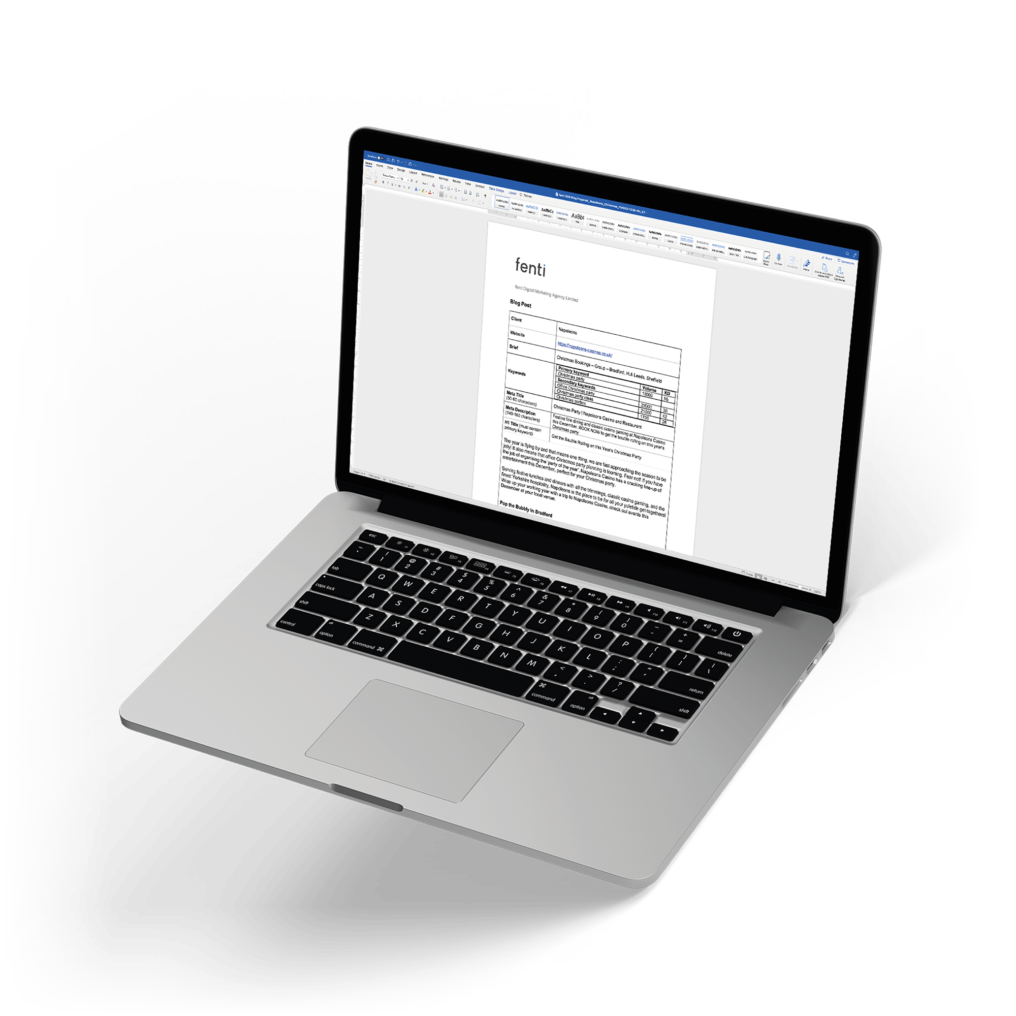 Content Writing Services | Fenti Marketing